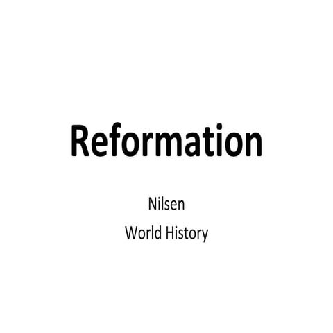 Reformation | PPT