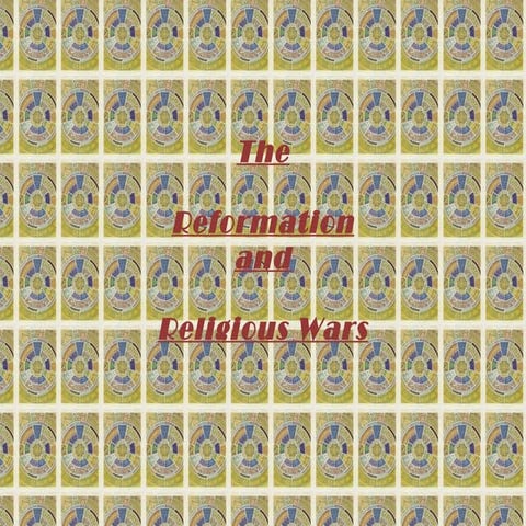 Reformation and Religious Wars Part 2 | PPT