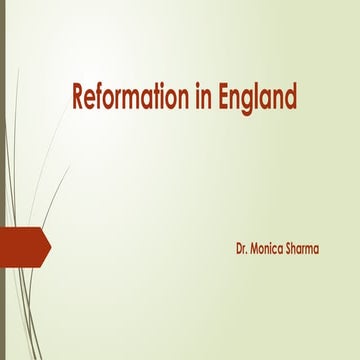 Reformation in England : Causes and Consequences | PPTX | Christianity ...