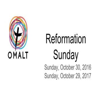 Reformation Sunday proposal | PPT