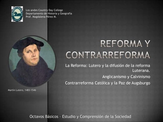 Reforma protestante y contrarreforma católica | PPT