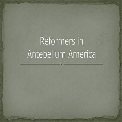 Reformers | PPT