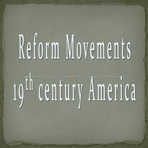 Reform movement | PDF