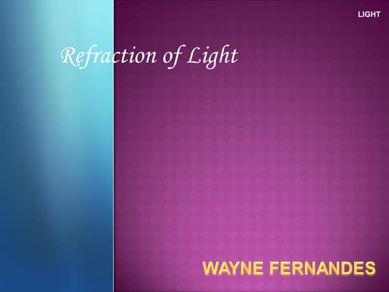 Reflection and Refraction | PPT
