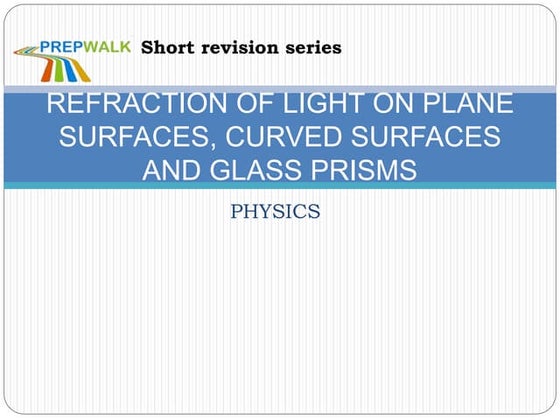 Reflection of light at plane or curved surfaces | PPTX | Physics | Science