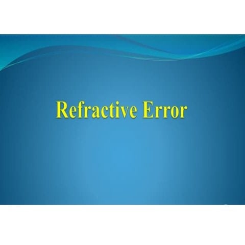 refractive error.ppt definition. Introduction. Etiology | PPT