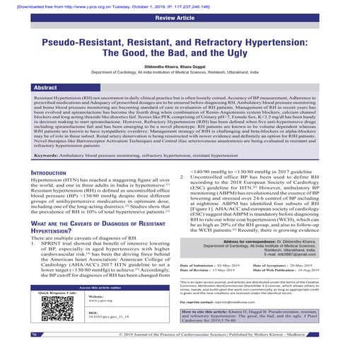 Refractory hypertension | PDF