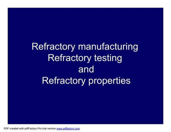 Types of refractories | PPT