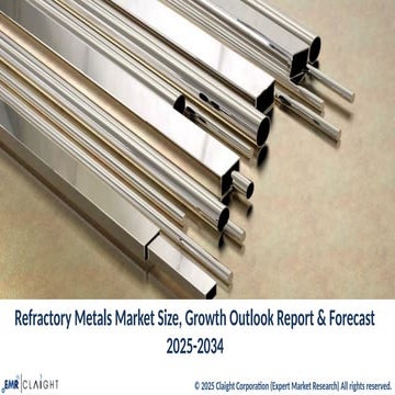 Refractory Metals Market Trends & Growth | 2025-2034 | PPTX