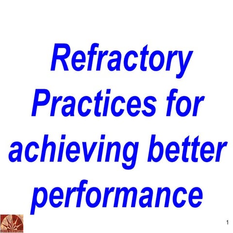 Refractory Practices in cement rotary kiln | PPT