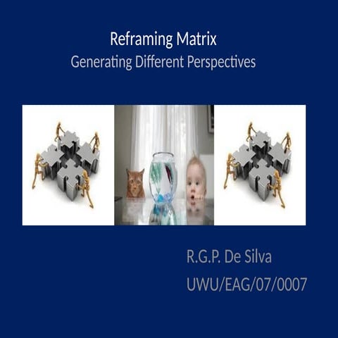 Reframing Matrix - Generating Different Perspectives | PPTX