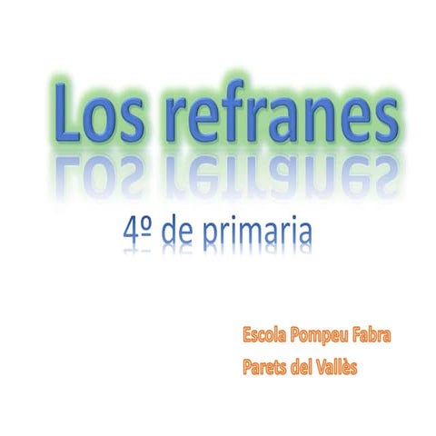 Refranes | PPTX