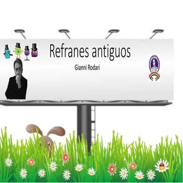 Refranes antiguos, un cuento de Gianni Rodari | PPTX