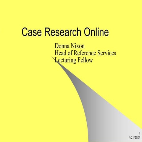 Case research online. Legal system and the source's | PPT