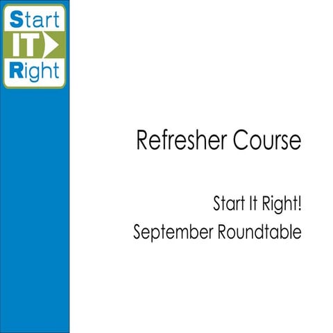 Refresher Course | PPT