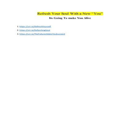 Refreshing Soul | PDF