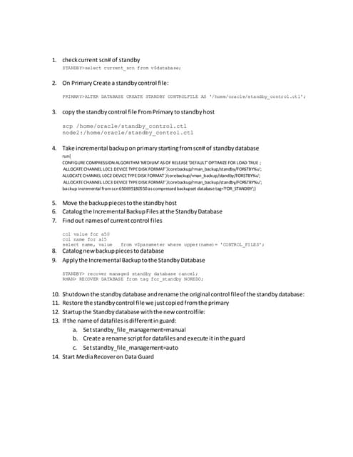 Refresh Standby Using Rman Backup Pdf 2428