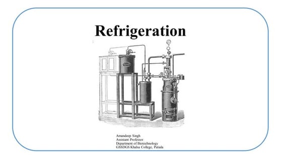 Refrigeration | PPT