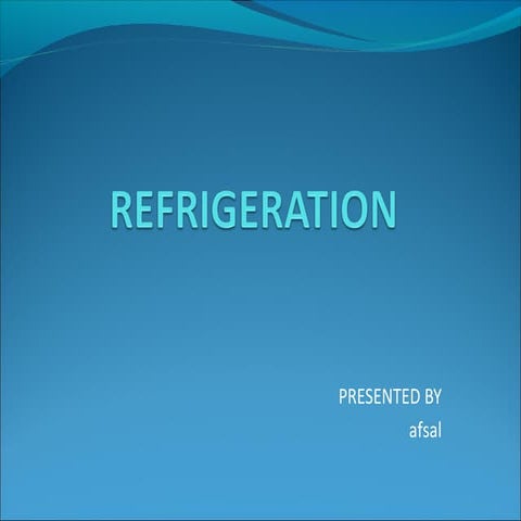 Refrigeration- Chiller | PPT