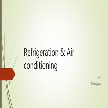 Refrigeration & air conditioning | PPTX