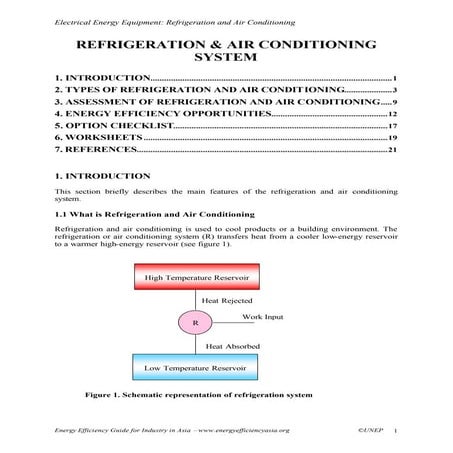 Refrigeration and air conditioning | PDF
