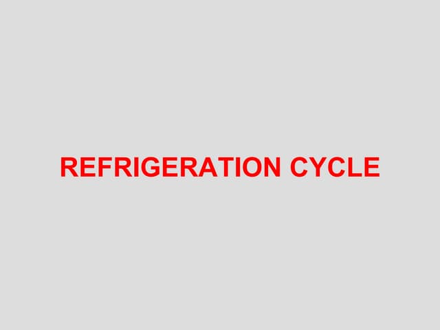 Air condition, Refrigeration Cycle, AC Cycle, Principles of AC ...