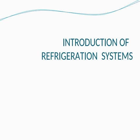 Different types of refrigeration system with Images | PPTX