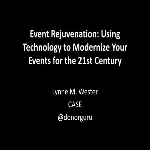 Refueling and retooling your special events | PPTX