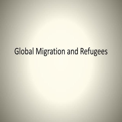 Refugees and Migrants | PPTX