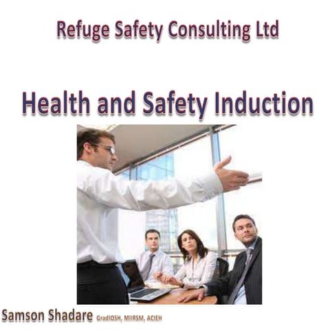 Refuge safety consulting's H & S Training | PPTX