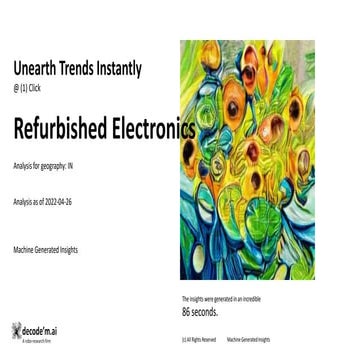 Refurbished Electronics April 2022 | PDF