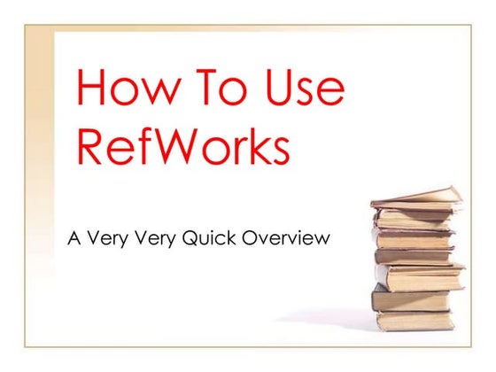 Getting references into your account | PPT