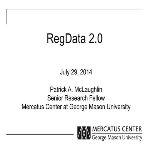 REGDATA 2.0: Quantifying Regulation | PPTX