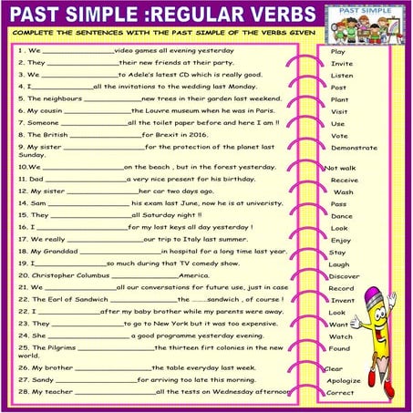 Regular Verbs 2 | PDF