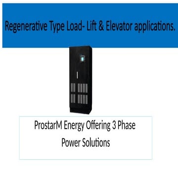 Regenerative effect in Elevators and benefits | PPTX