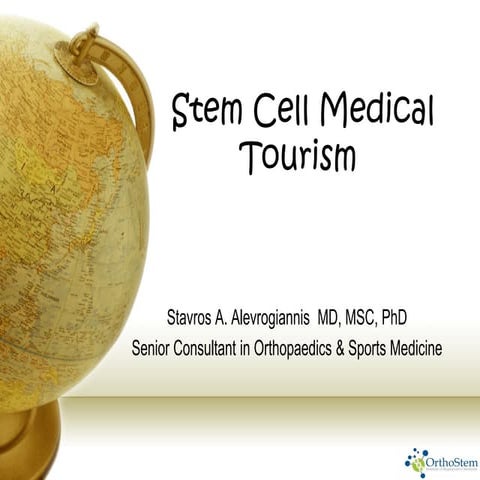 Regenerative medicine & medical tourism in greece | PPT