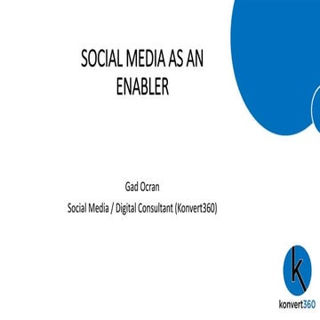 Social media as an enabler | PPTX