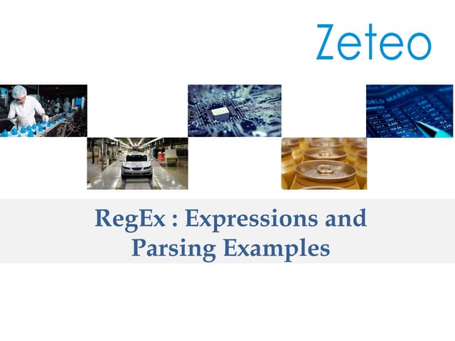RegEx : Expressions and Parsing Examples | PPT RegEx : Expressions and Parsing Examples | PPT