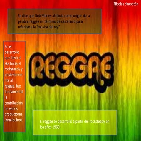 El reggae | PPTX
