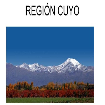 Región cuyo | PPTX