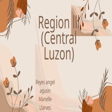 Region III Central Luzon | PPTX