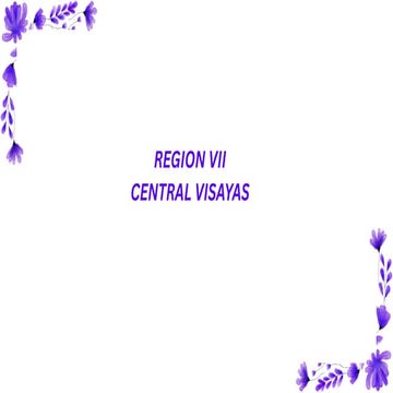 Region 7 (Central Visayas), Philippines - Visayas | PPTX