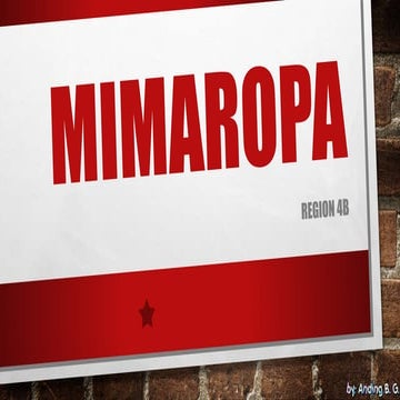 Region 4 b mimaropa | PPTX