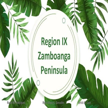 Region 9 Zamboanga Peninsula CROP SCIENCE REPORT.pptx