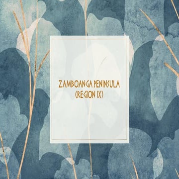 Region 9 (Zamboanga Peninsula) | PDF