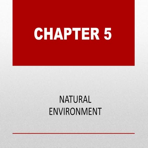 Chapter 5 natural environment | PPTX