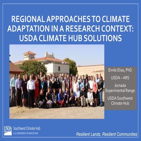 Regional approaches to climate adaption in a research context | PPT