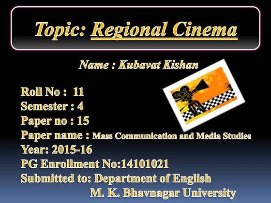 Evolution of Indian Cinema- From It's Birth to Present | PPTX