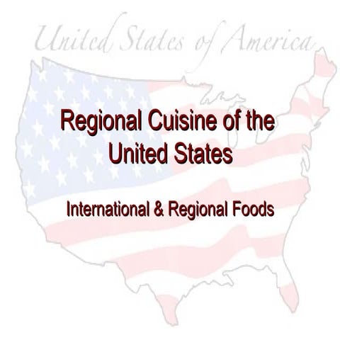 Regional Cuisine of the US | PPT