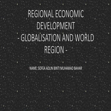 Regional economic development | PPT